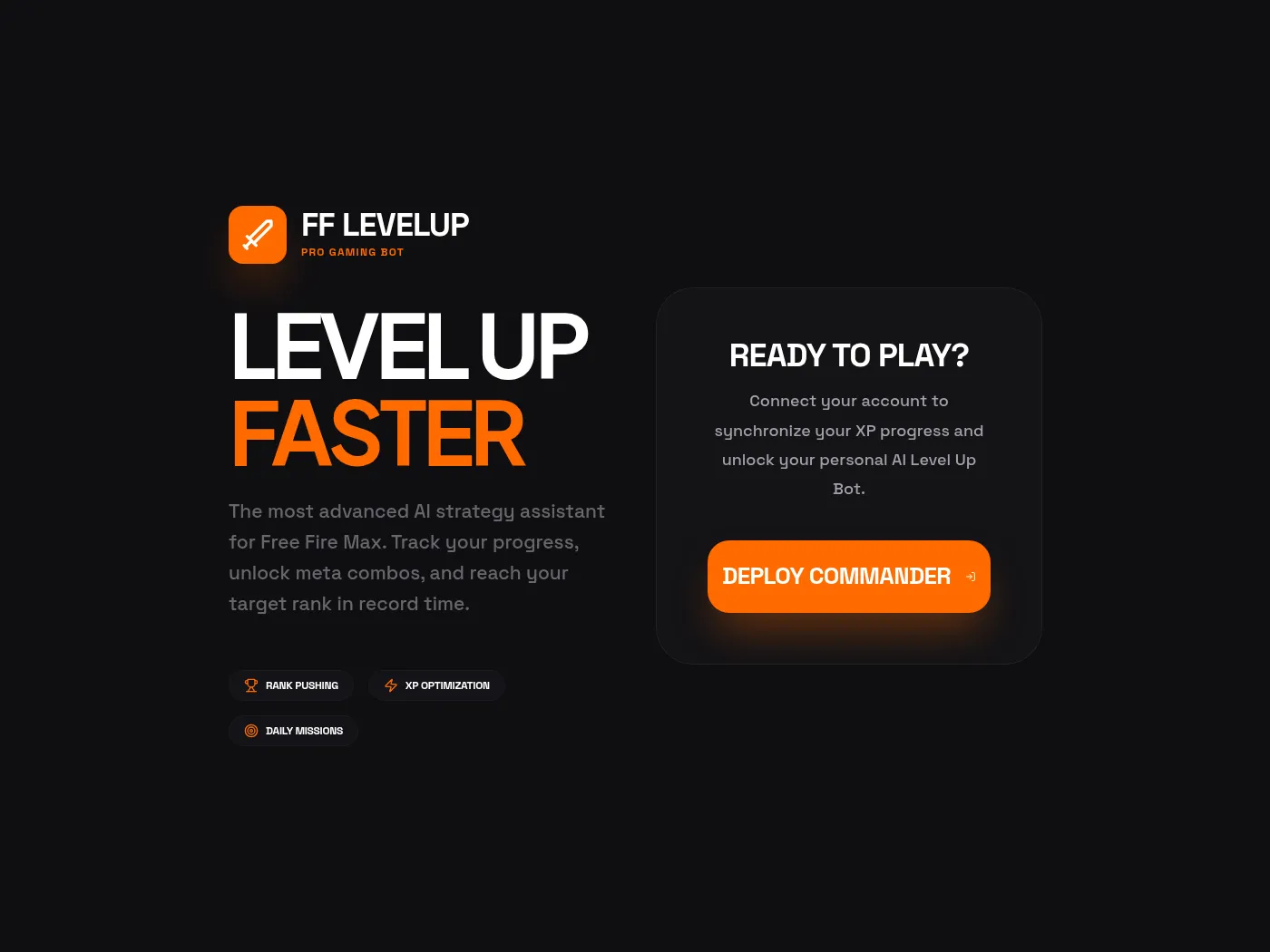 Free Fire Max Level Up