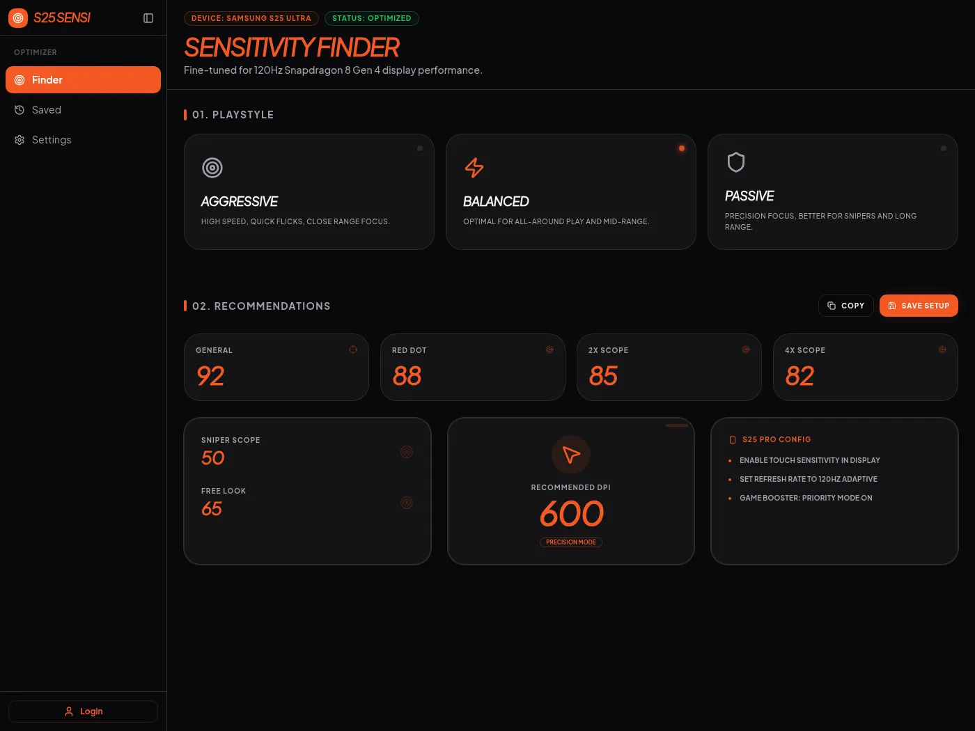 Free Fire Sensitivity Finder