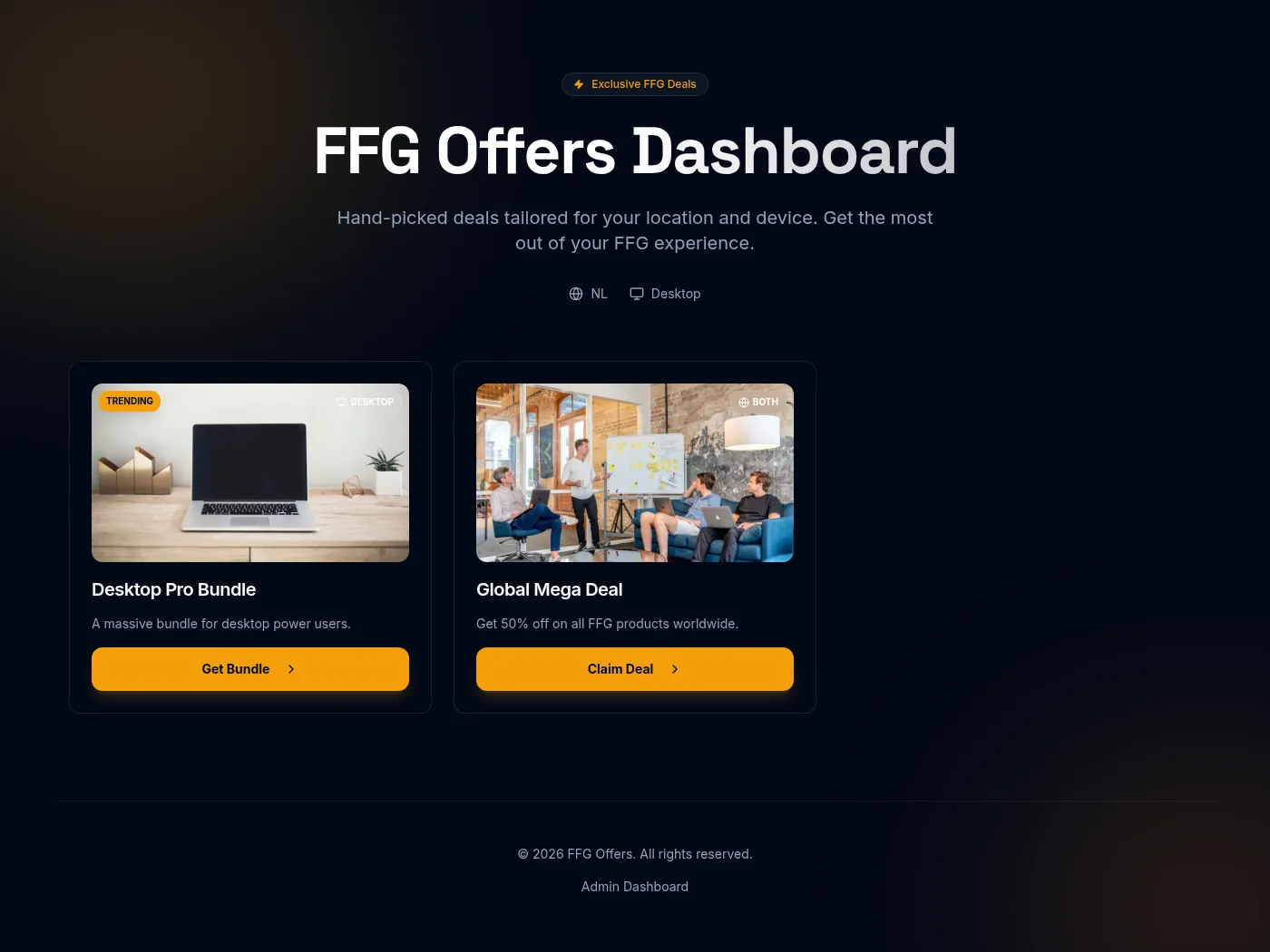 FFG Offer Landing Pages