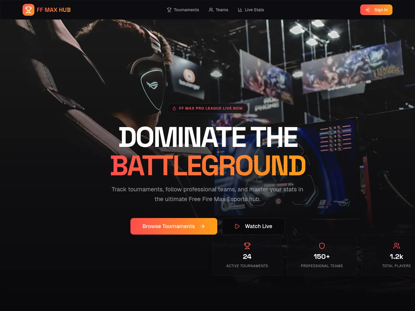 Free Fire Max Esports Hub