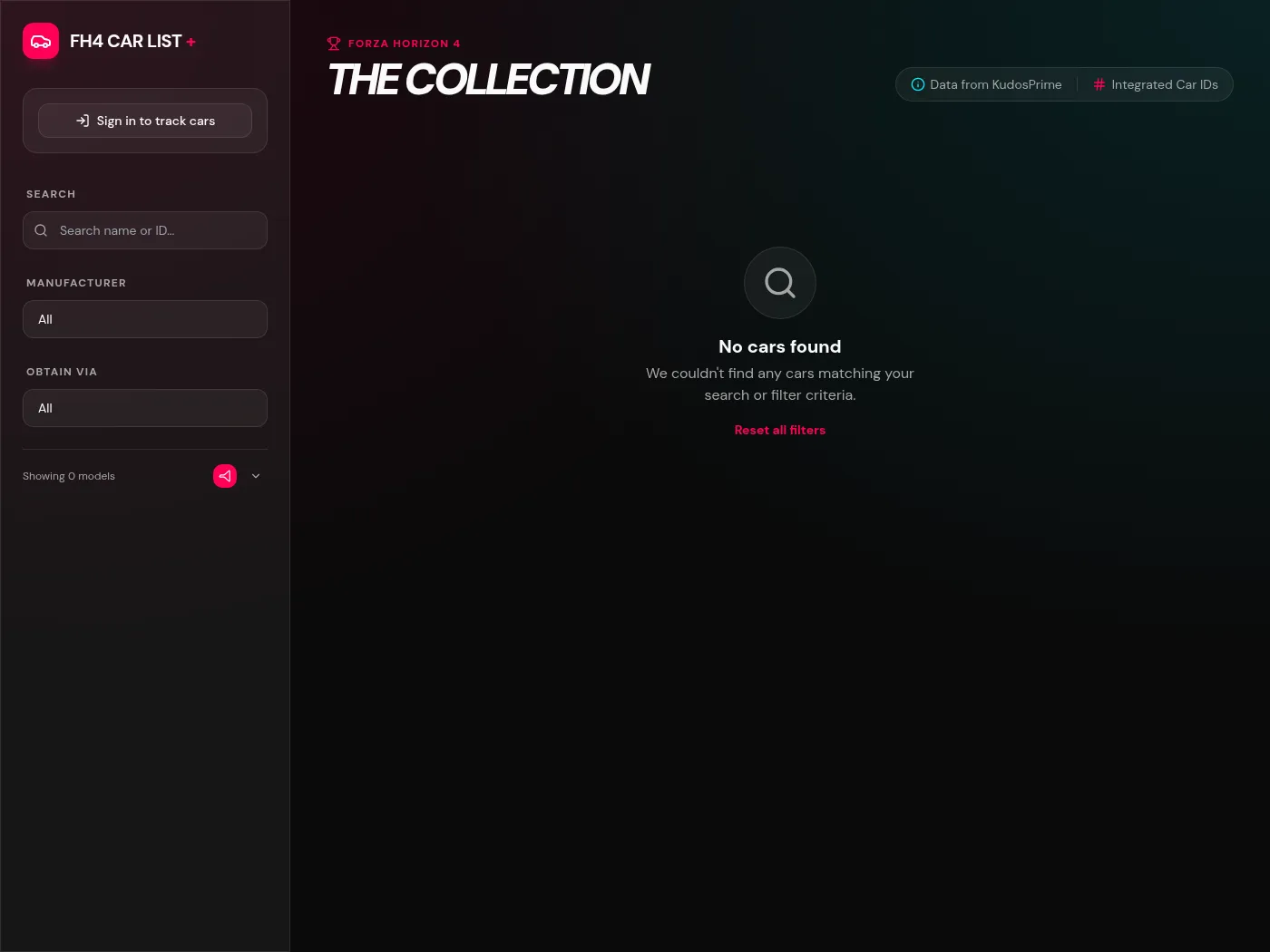 FH4 Car List Plus