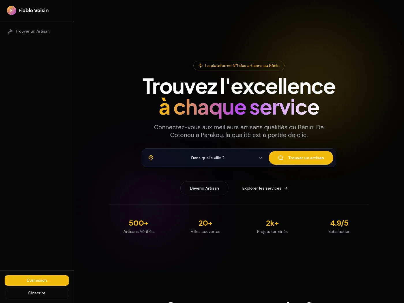Fiable Voisin Marketplace