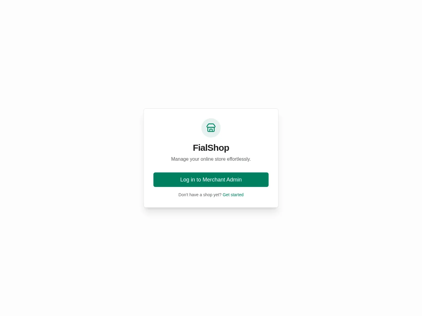 FialShop E-Commerce Builder