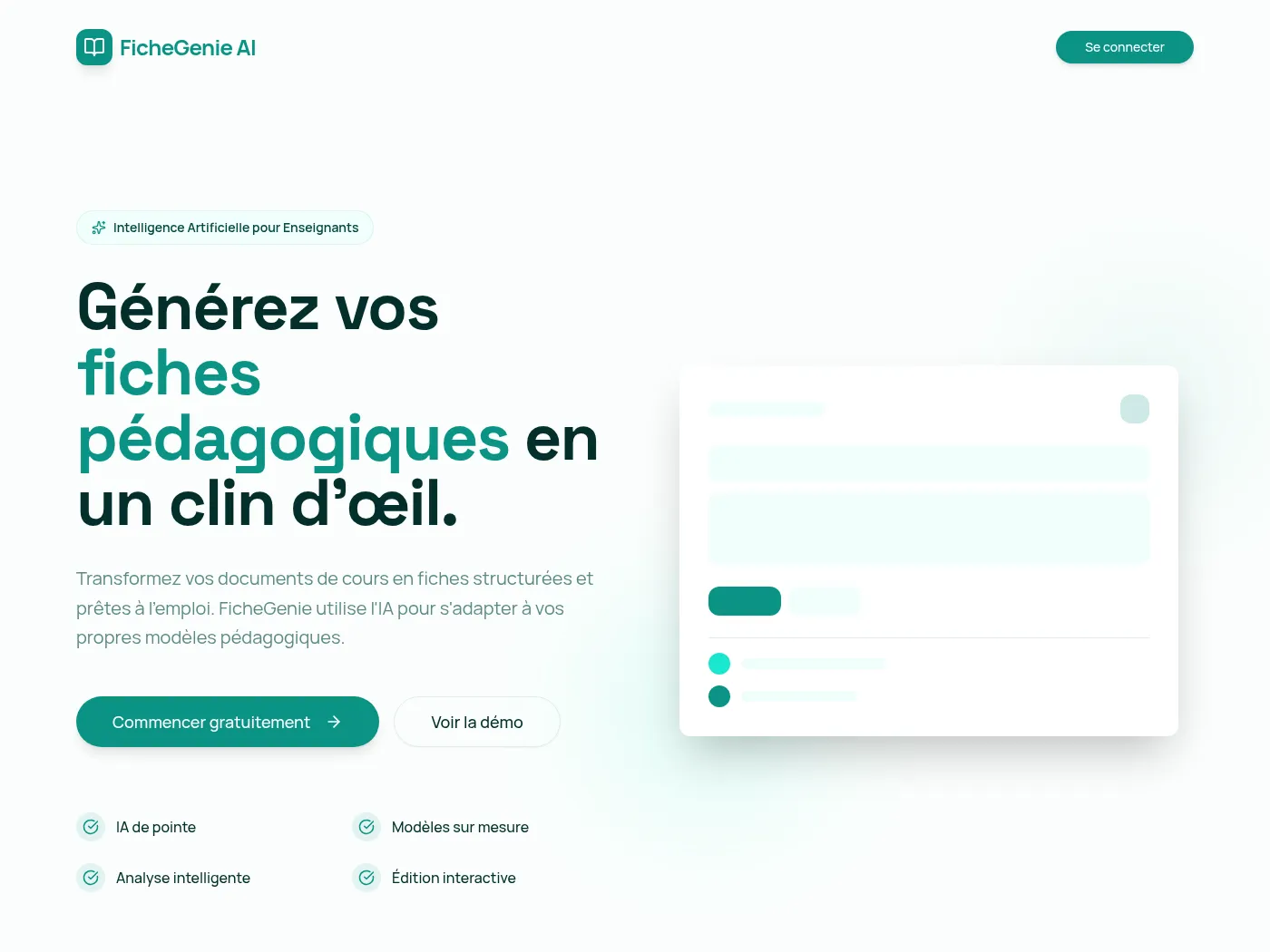 FicheGenie AI App