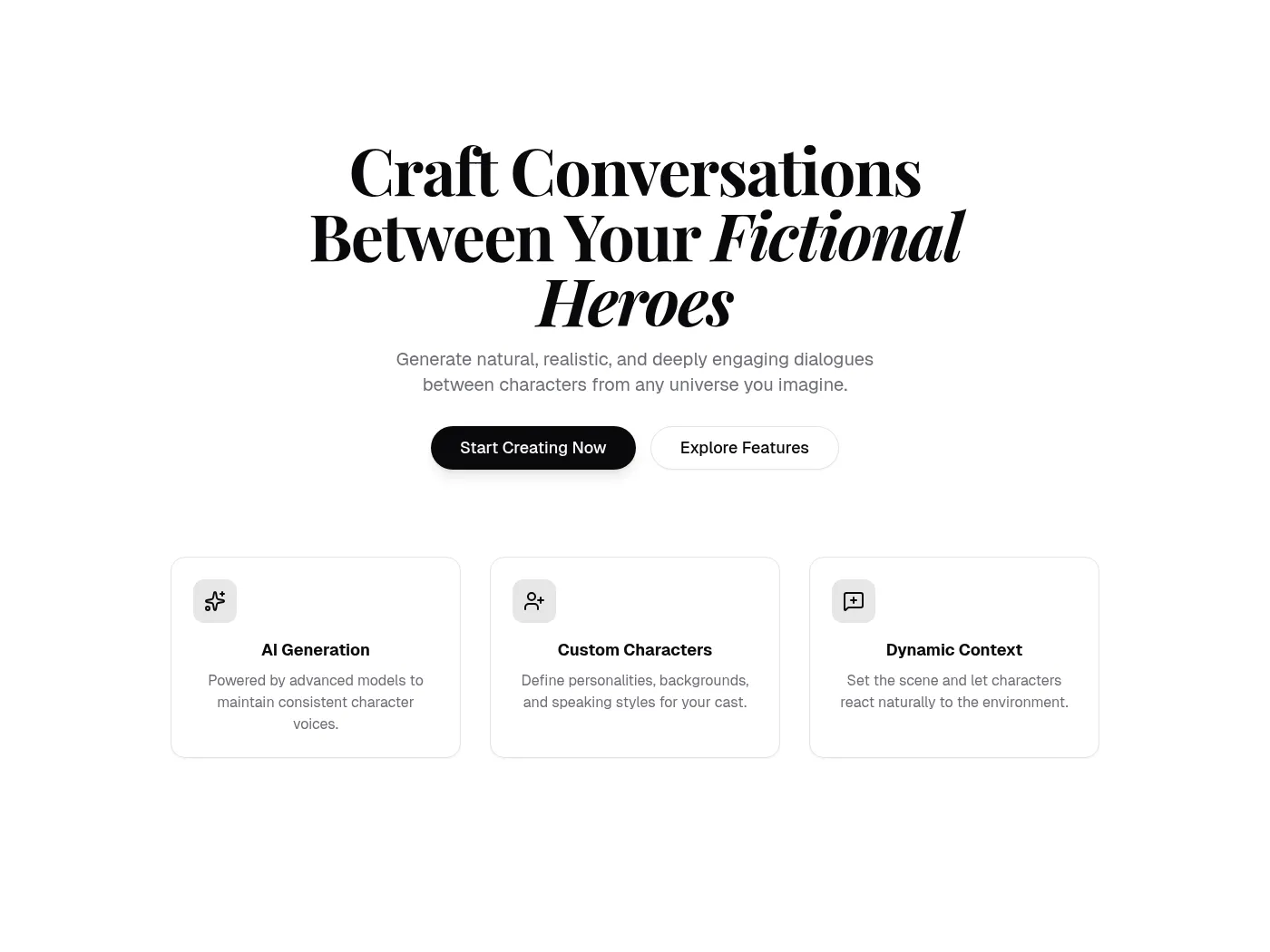 Fictional AI Dialogues