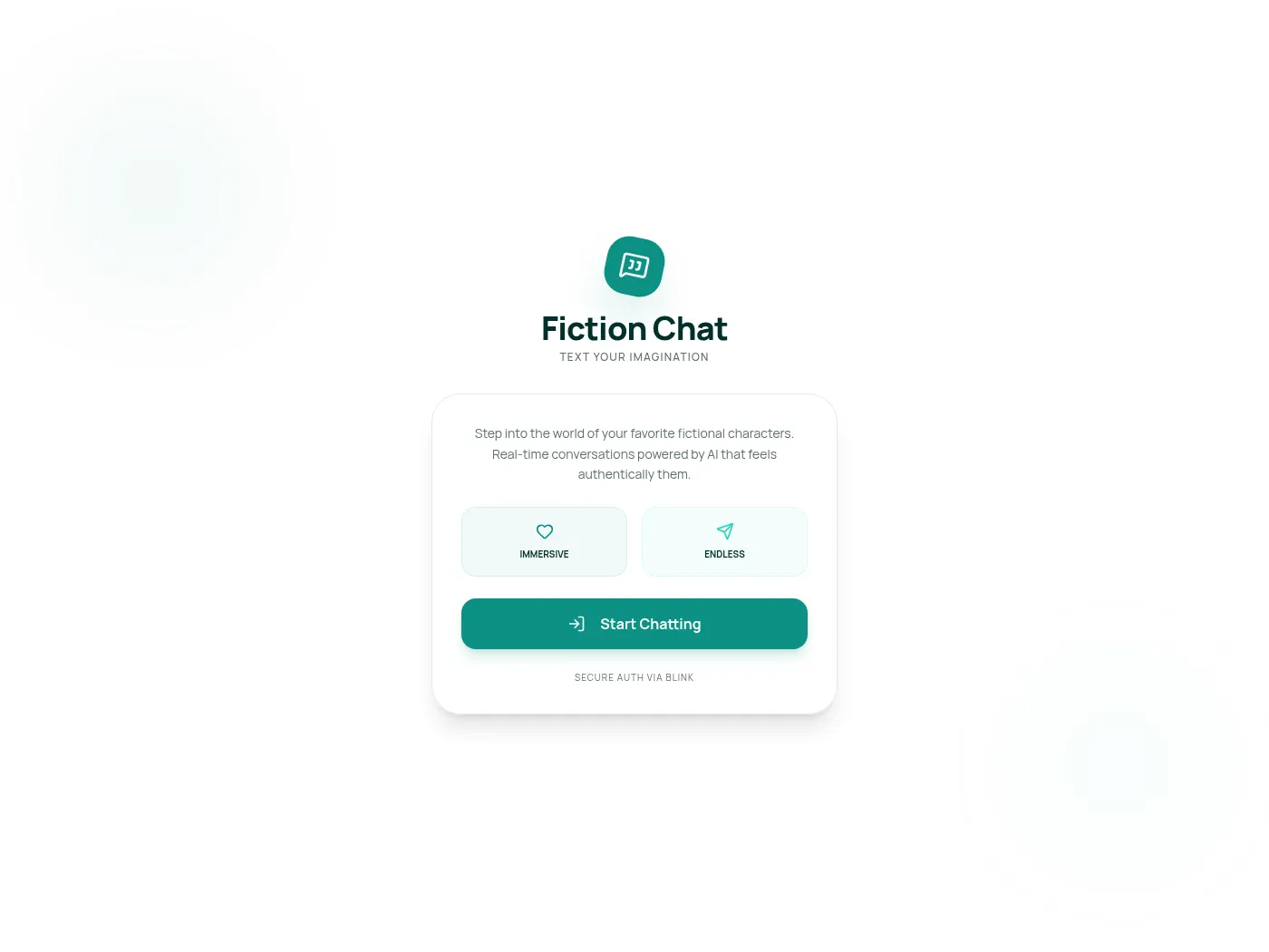 Fictional Text Chat