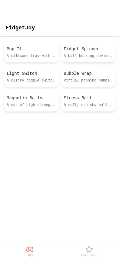 FidgetJoy Mobile