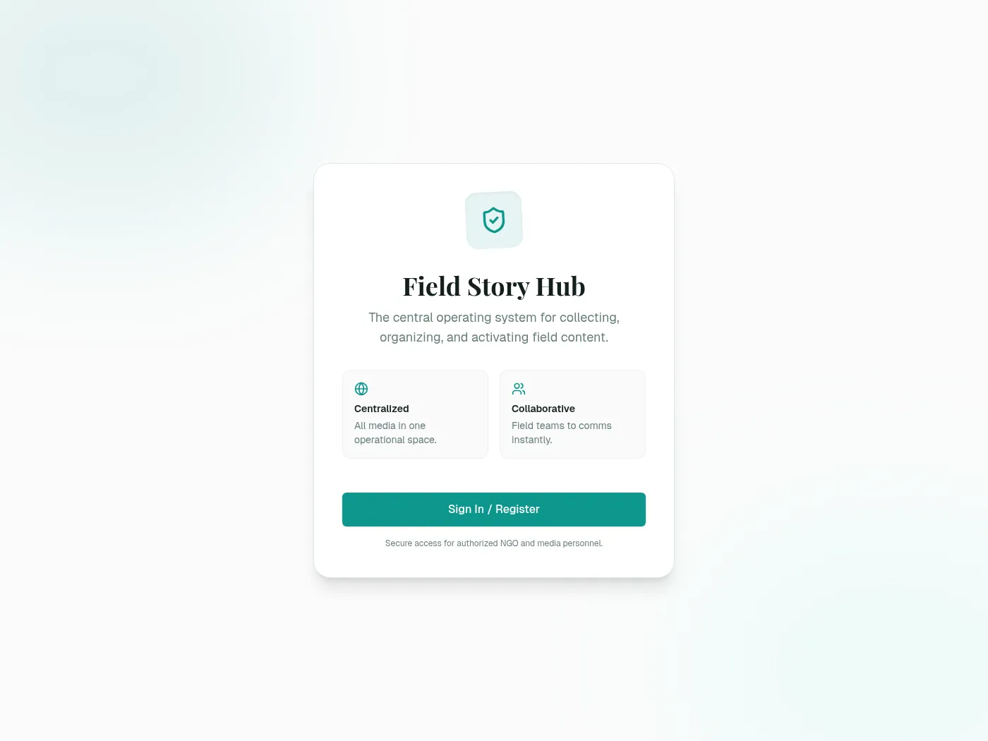 Field Story Hub