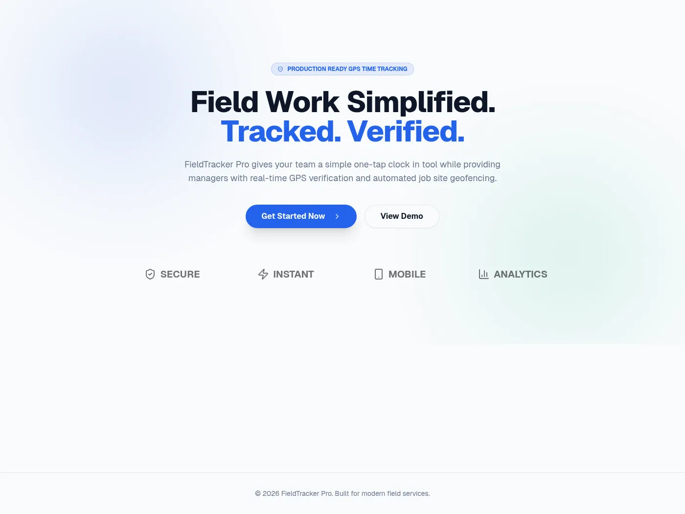 Field Time Tracker Pro