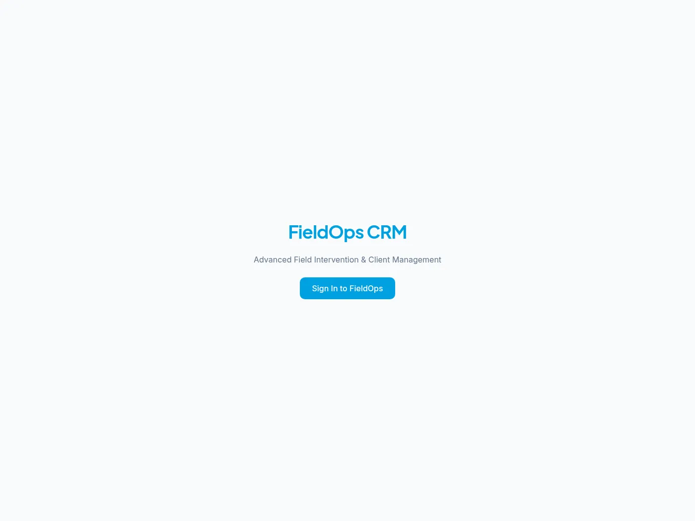 FieldOps CRM