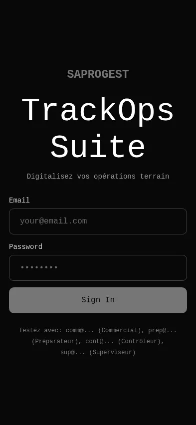 TrackOps Mobile Suite