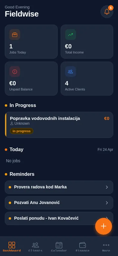 Fieldwise CRM & Job Tracker