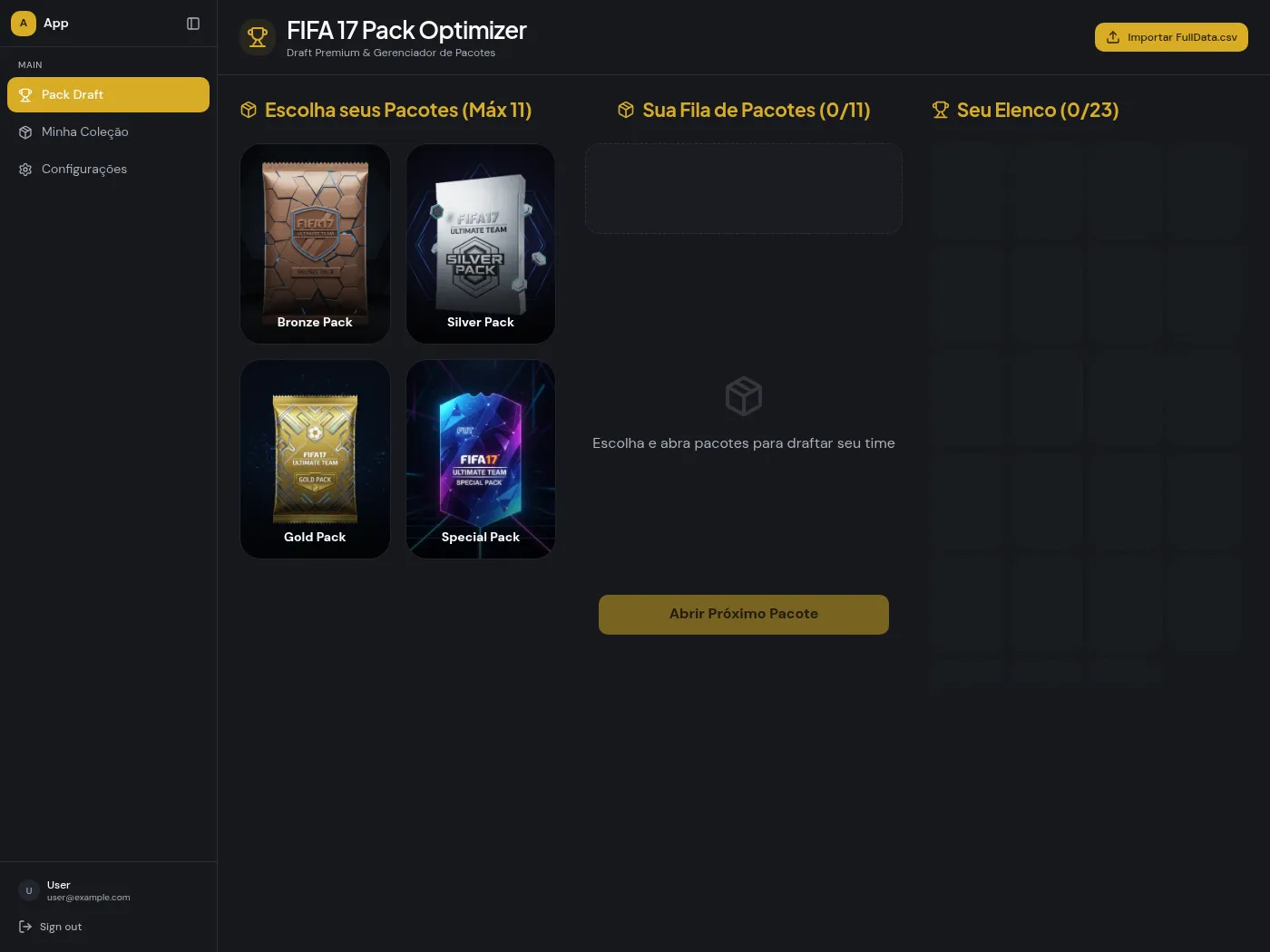 FIFA 17 Pack Optimizer