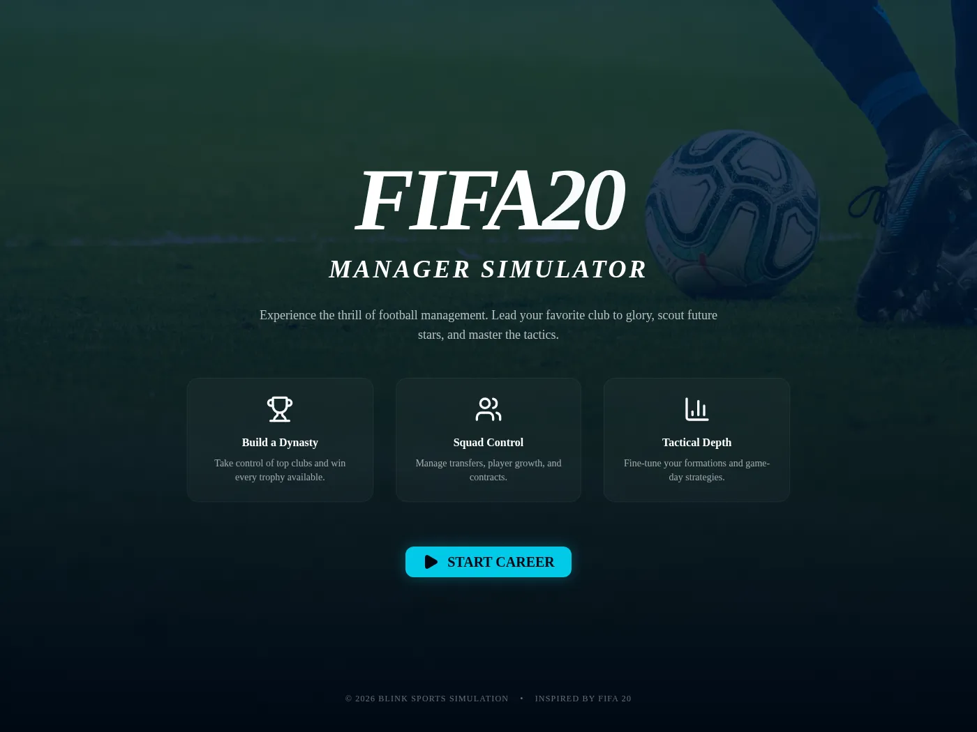 FIFA 20 Manager Sim