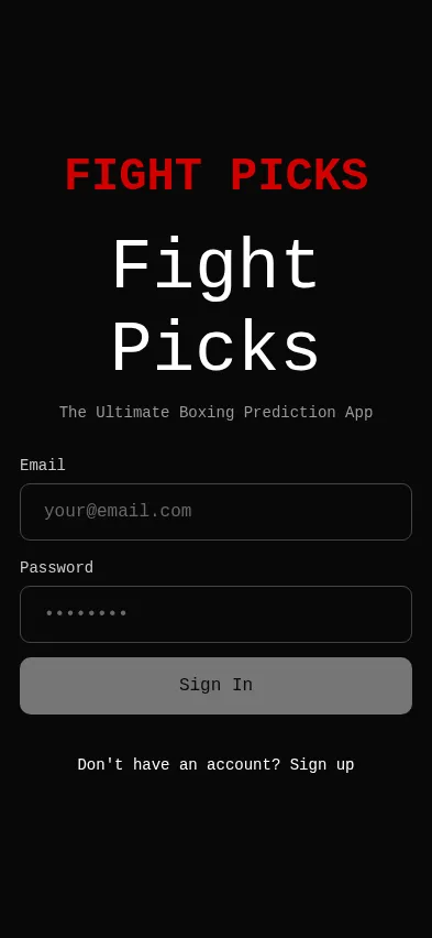 Fight Picks