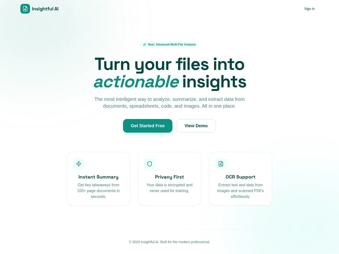 Insightful File AI Assistant