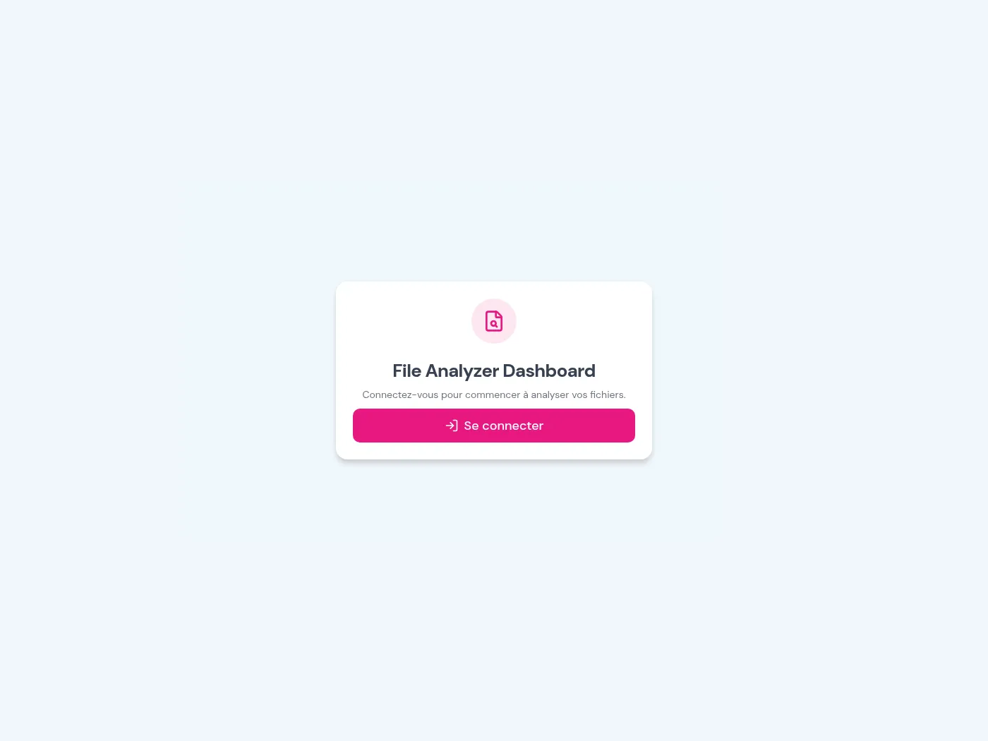 File Analyzer Dashboard