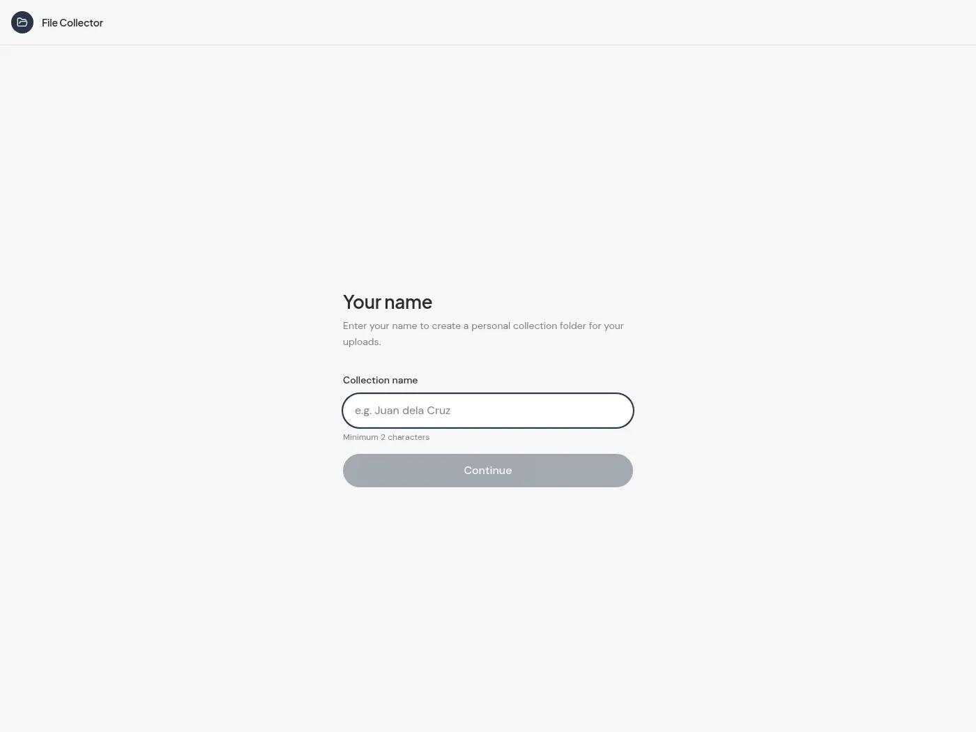 File Collector Mobile