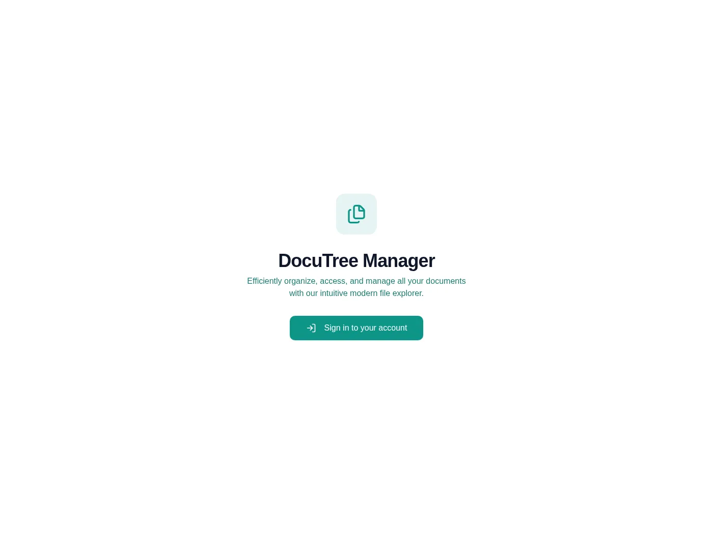 DocuTree Manager