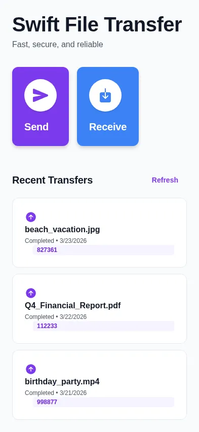 Swift File Transfer