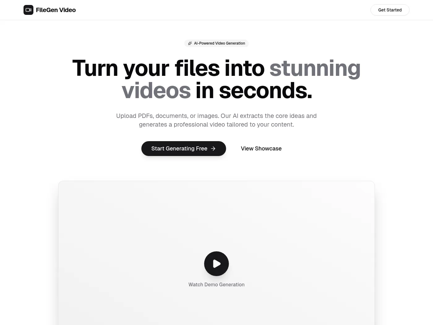 File-Based Video Generator