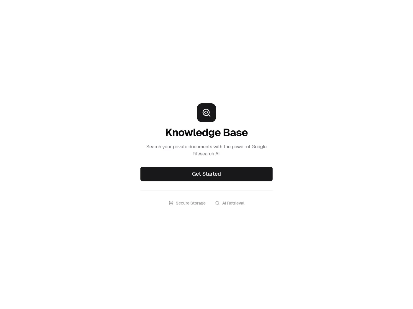 Google Filesearch Knowledge Base