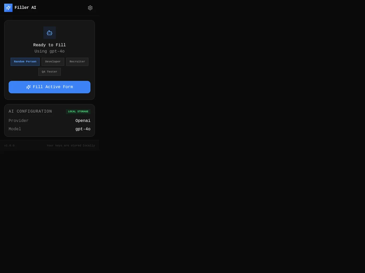 Filler AI Assistant