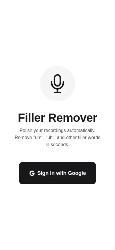 Filler Remover App