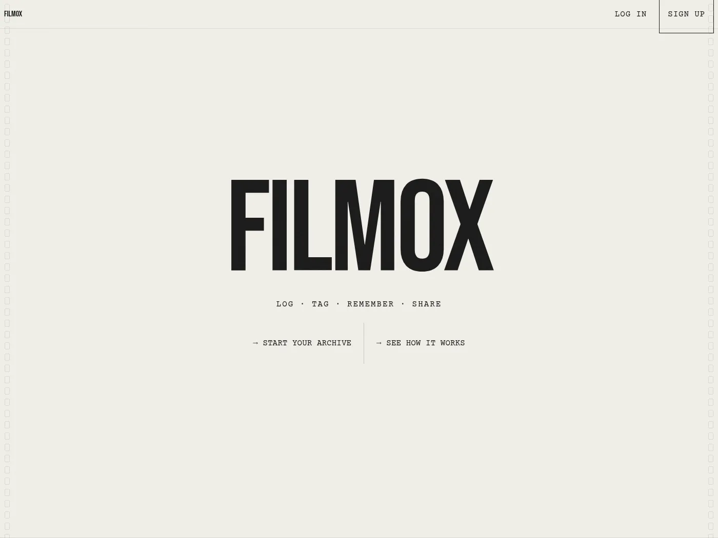 FILMOX Landing Page