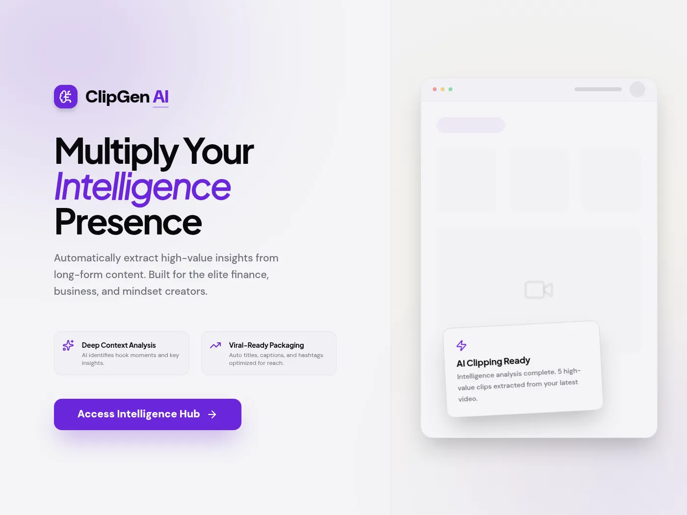 ClipGen Finance AI