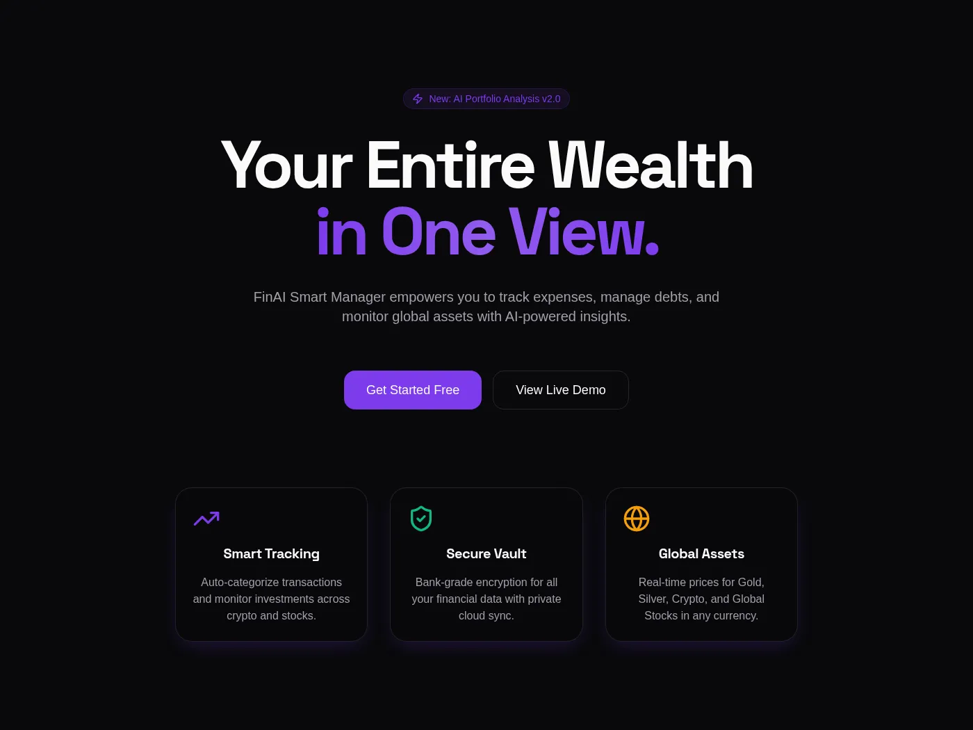 FinAI Smart Manager