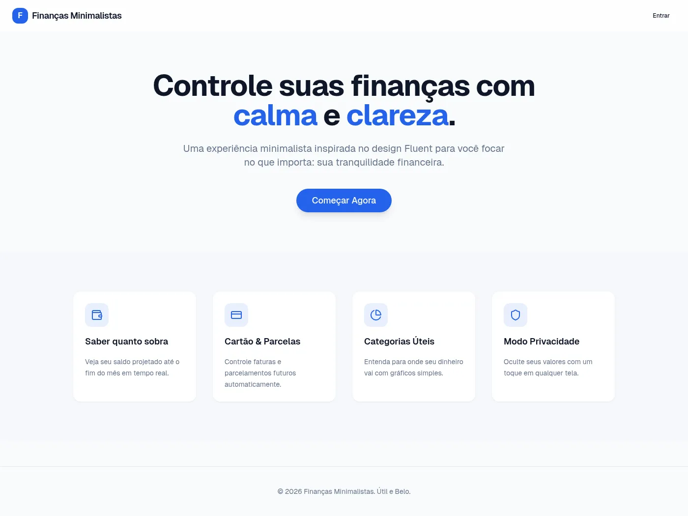 Finanças Minimalistas
