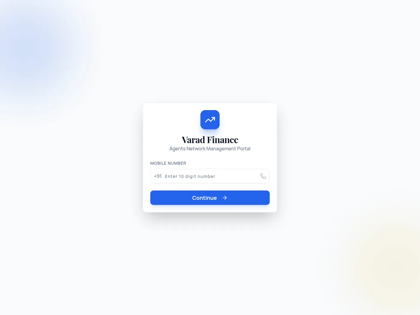 Varad Finance Admin Panel