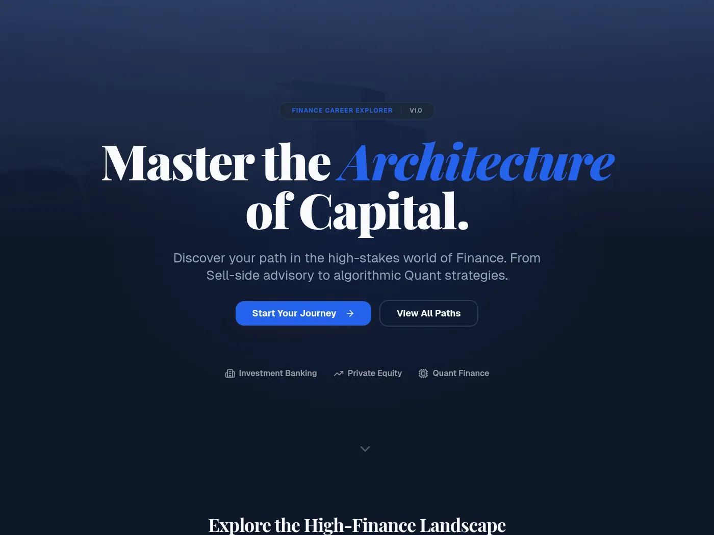 Finance Career Explorer
