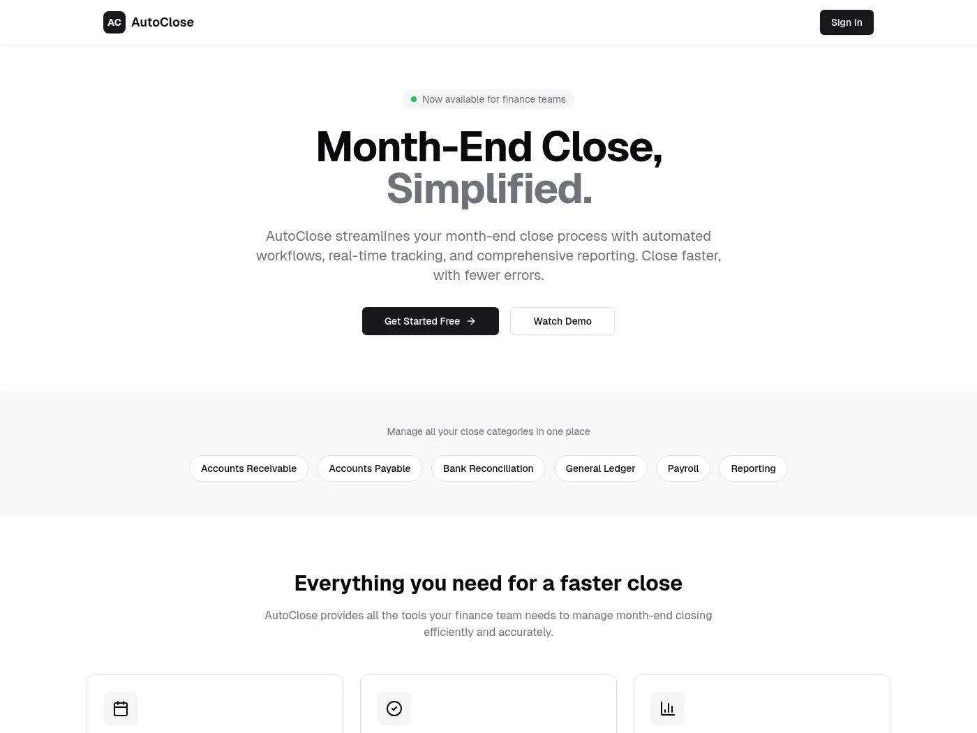 AutoClose Finance App