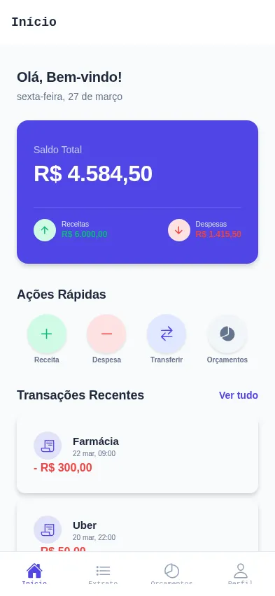 FinanceControl App