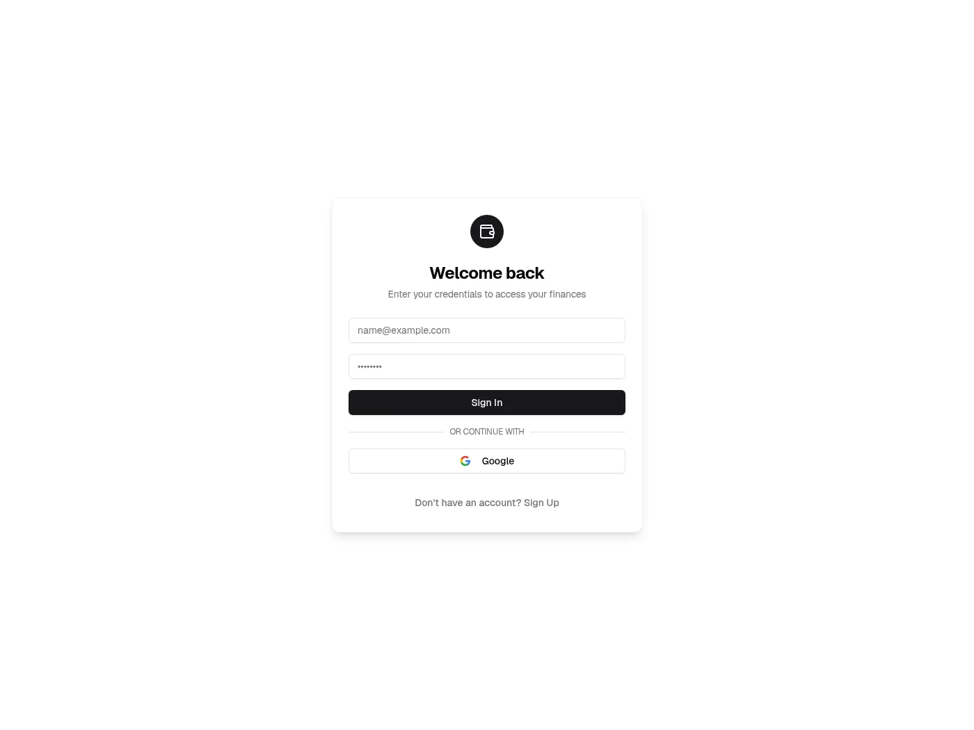 Personal Finance Tracker