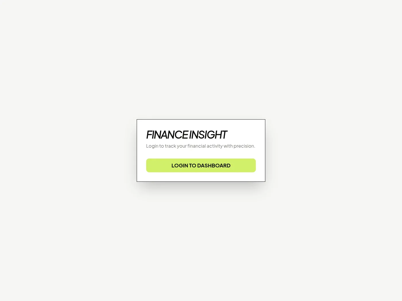 Finance Insight Dashboard