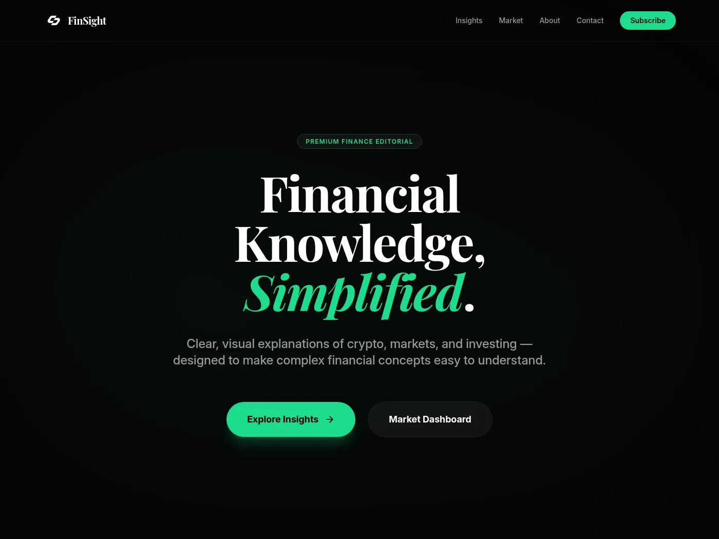 FinSight Editorial Web
