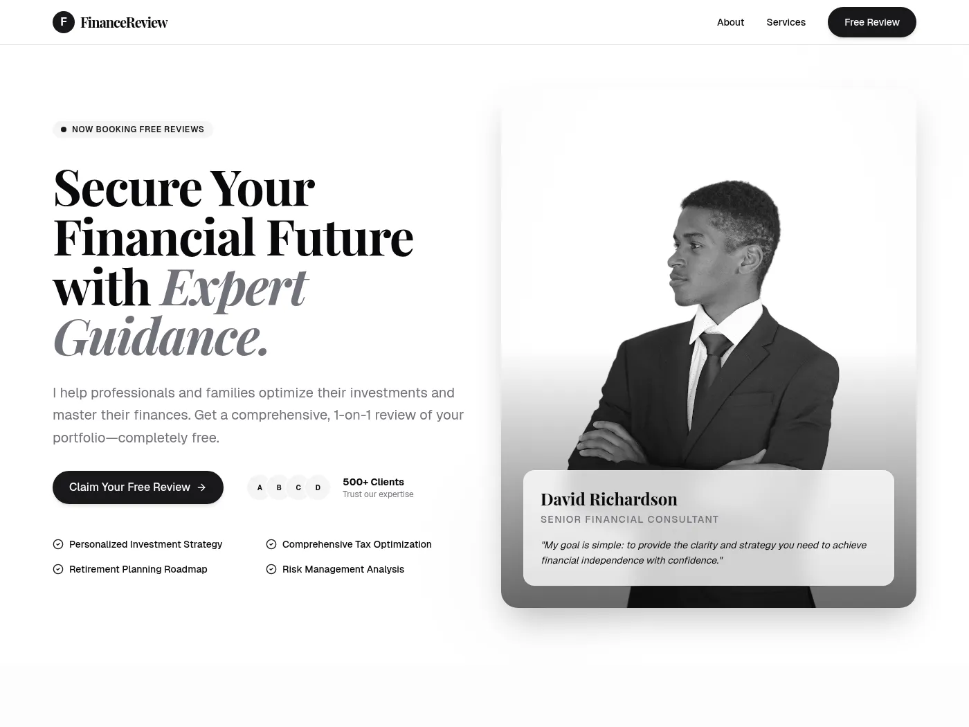 Finance Review Funnel