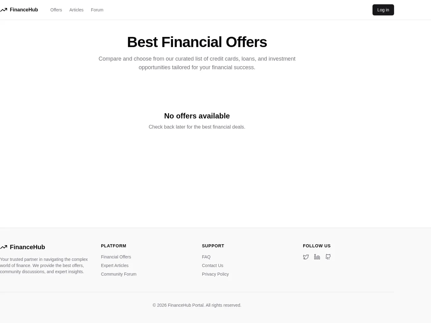 Finance Hub Portal