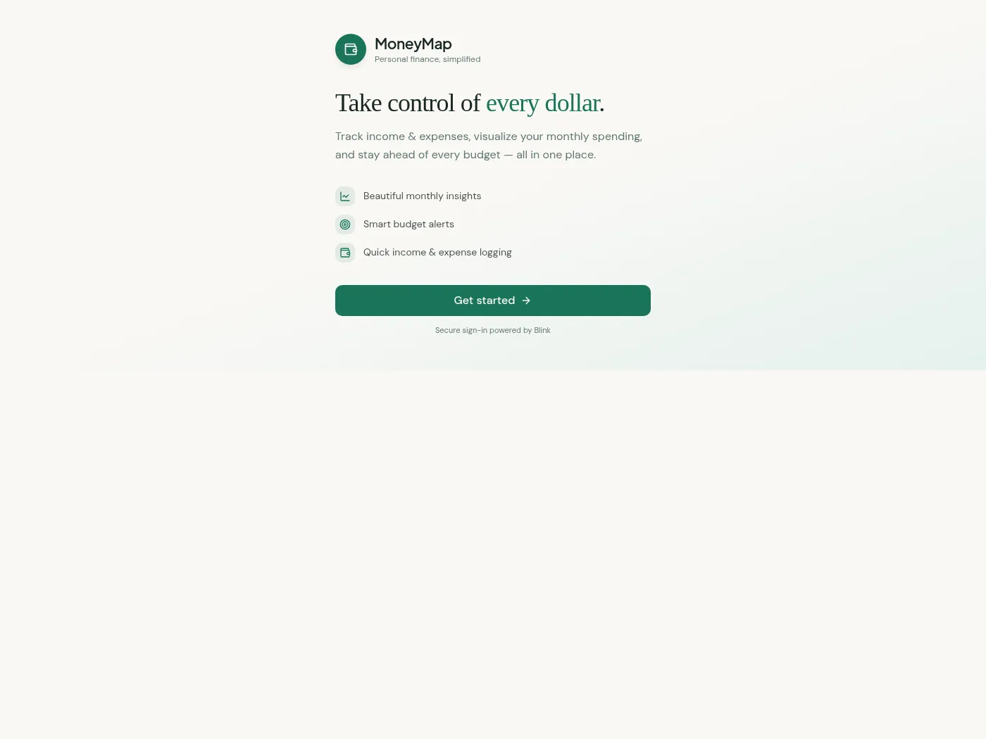 MoneyMap Finance Tracker