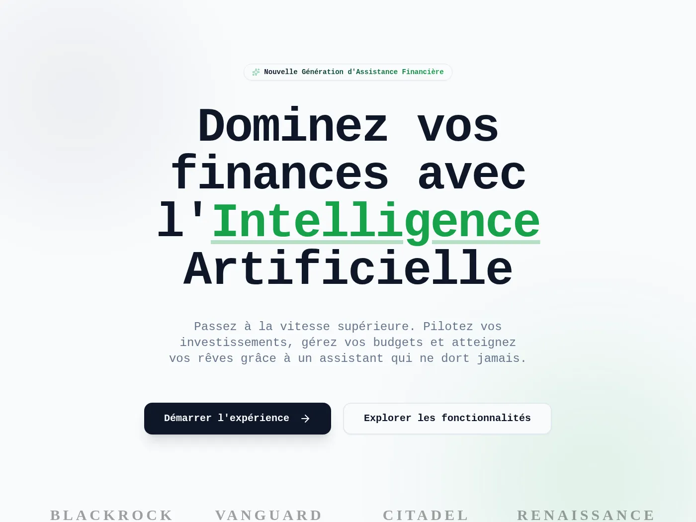 FinanceAI Assistant