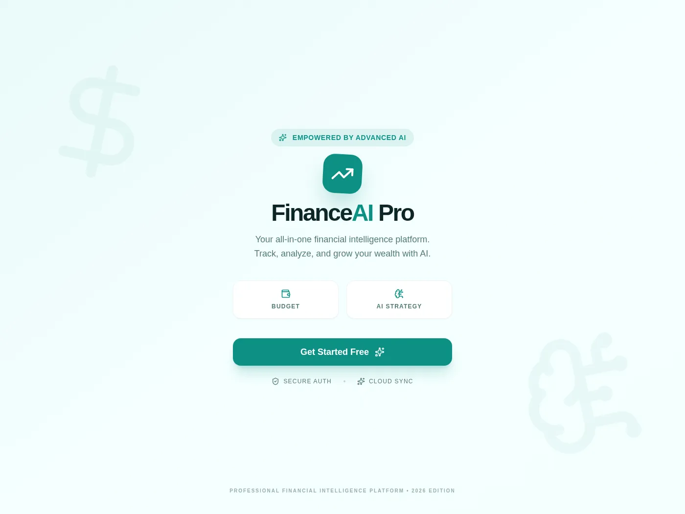 FinanceAI Pro