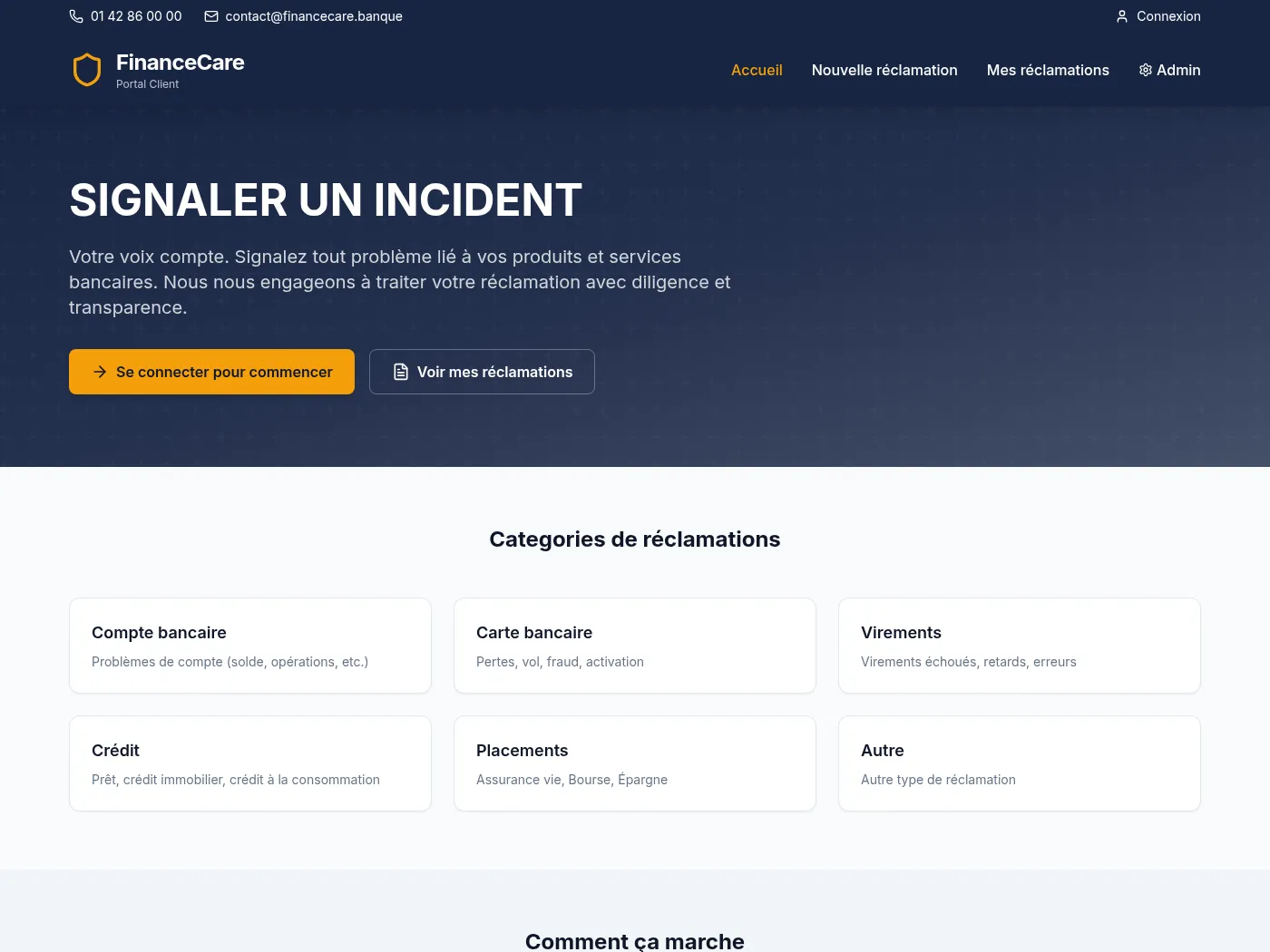 FinanceCare Portal