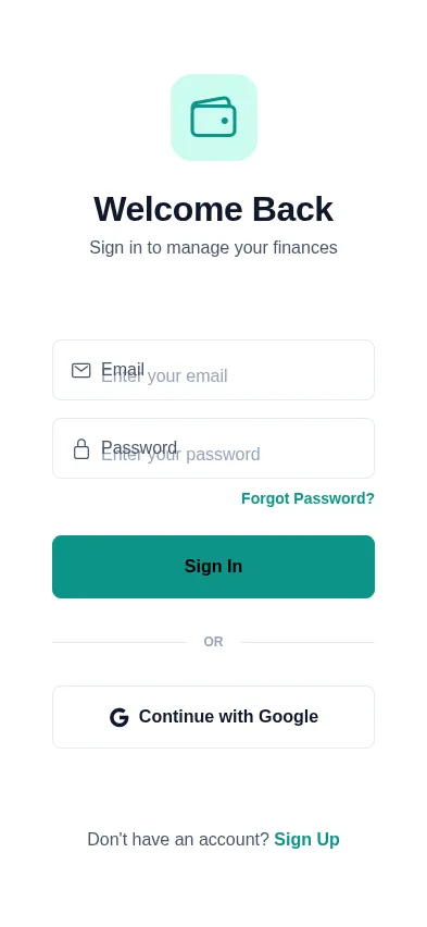 FinanceFlow Manager
