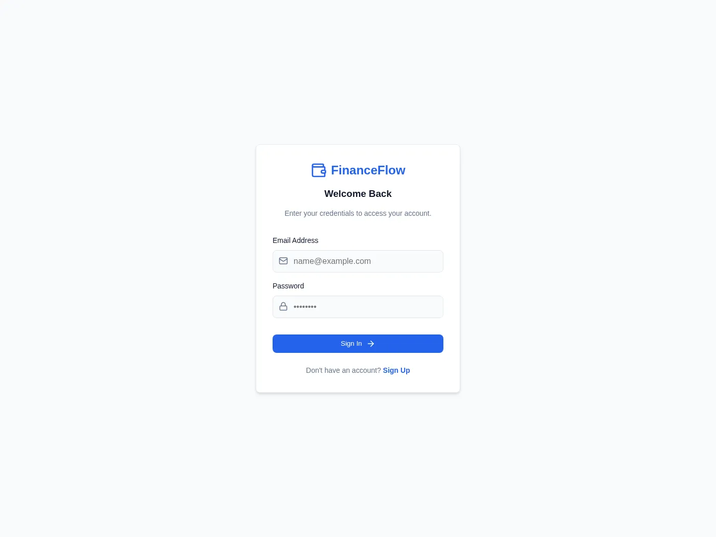 FinanceFlow Tracker