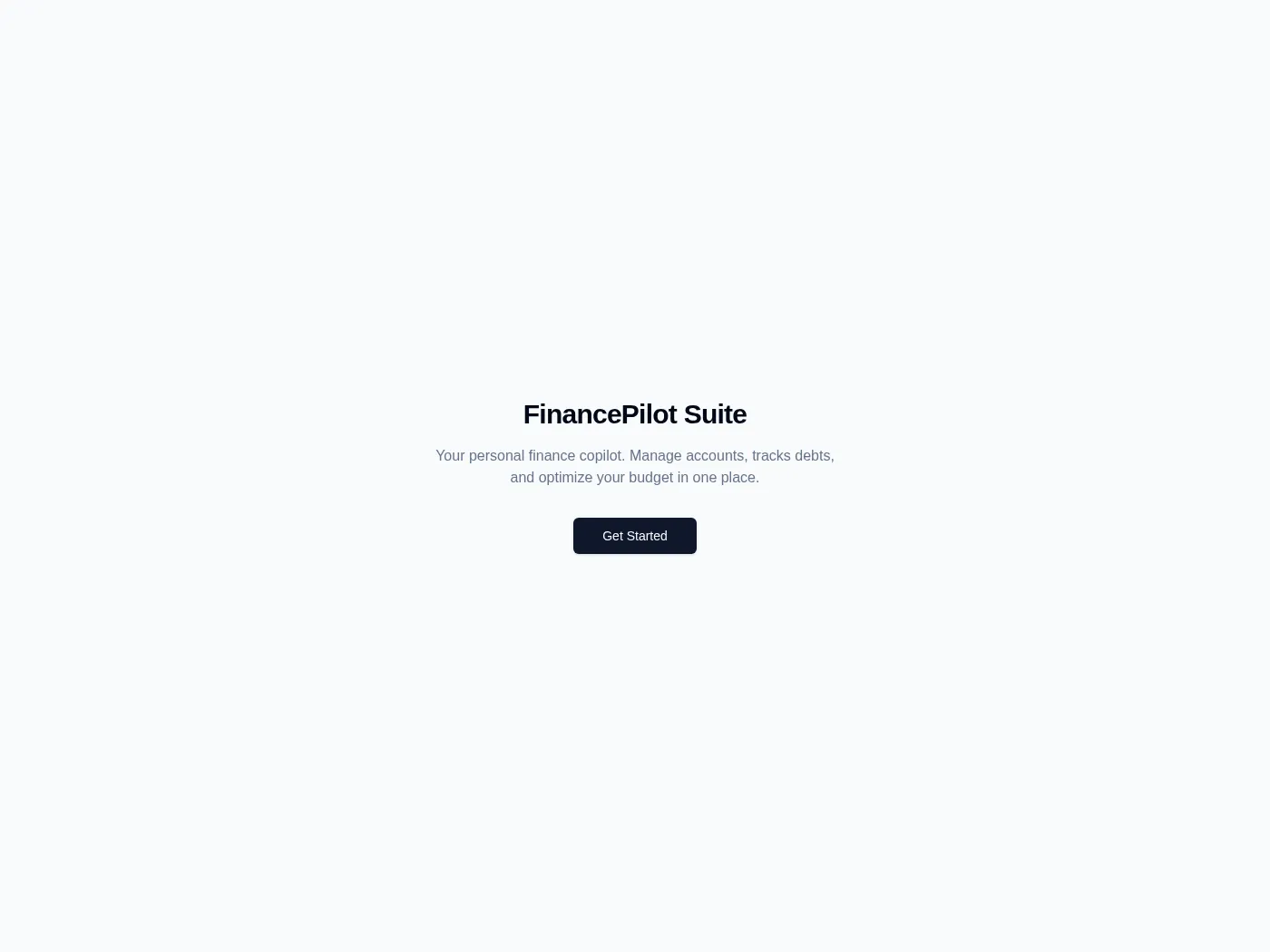 FinancePilot Suite