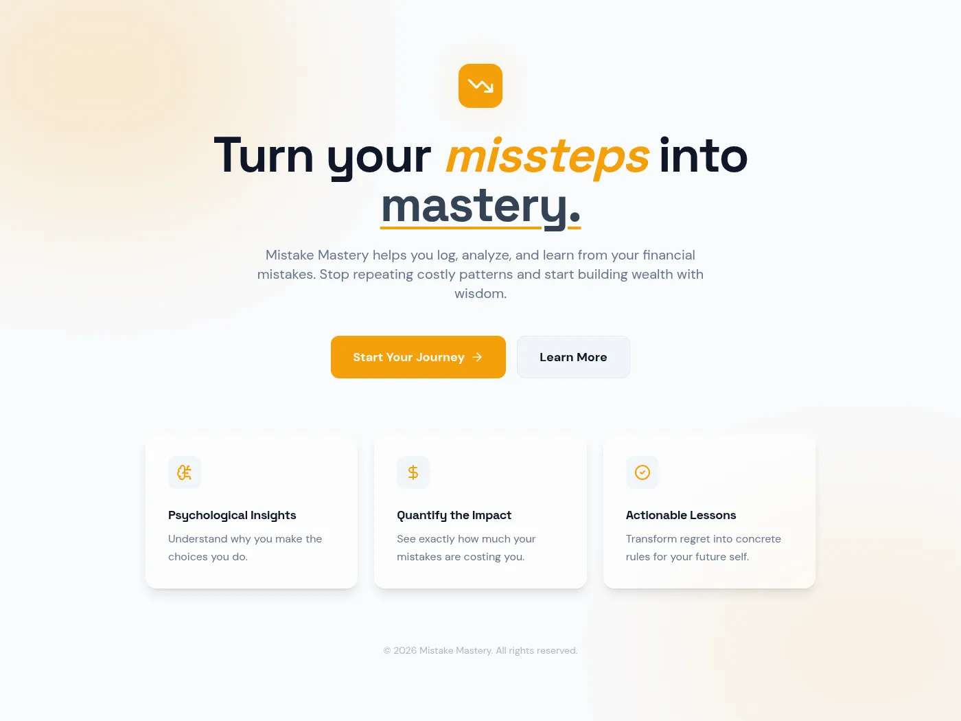 Financial Mistake Tracker
