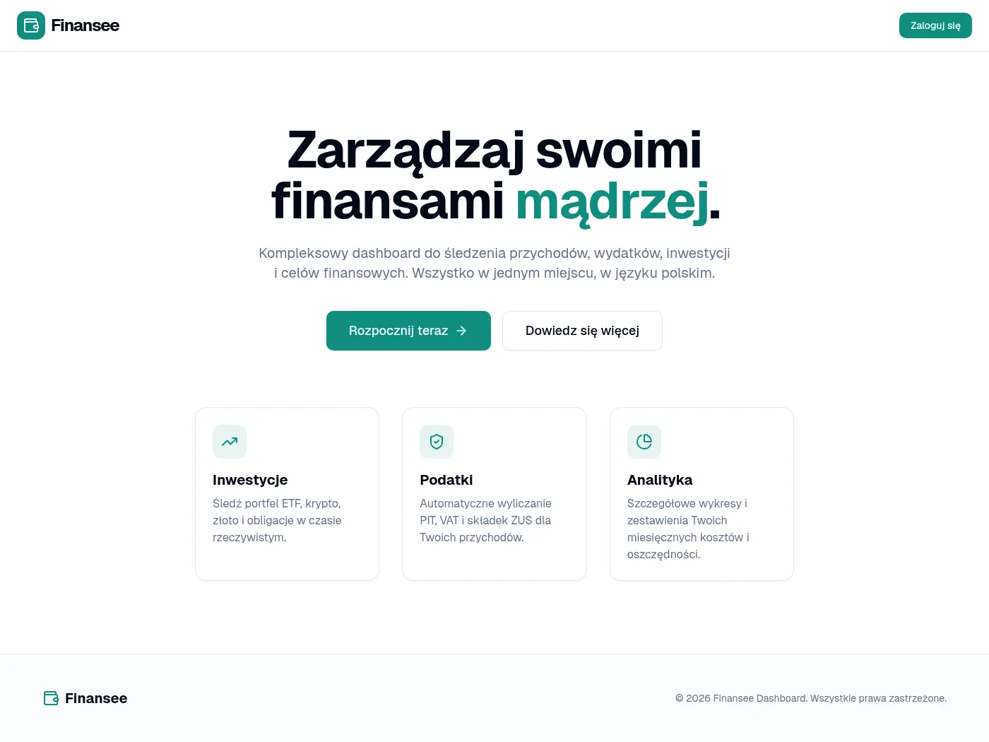 Finansee Dashboard